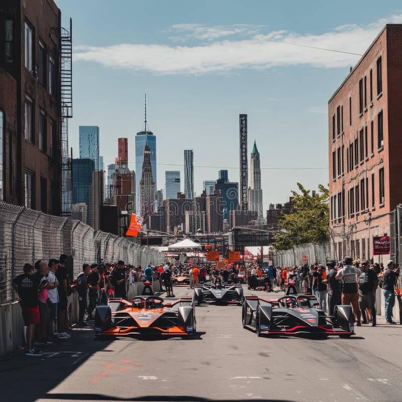 The World of Speed in New York. Stock Illustration - Illustration of ...