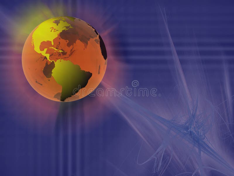World Sphere, Virtual Space. Stock Illustration - Illustration of globe ...