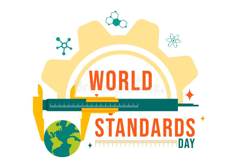 World Standards Day Vector Illustration on October 14 Featuring a Globe ...