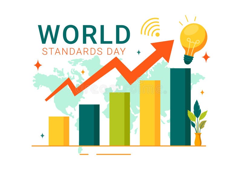 World Standards Day Vector Illustration on October 14 Featuring a Globe ...