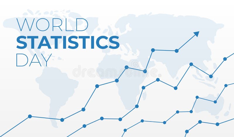 World Statistics Day Background Illustration Stock Vector ...