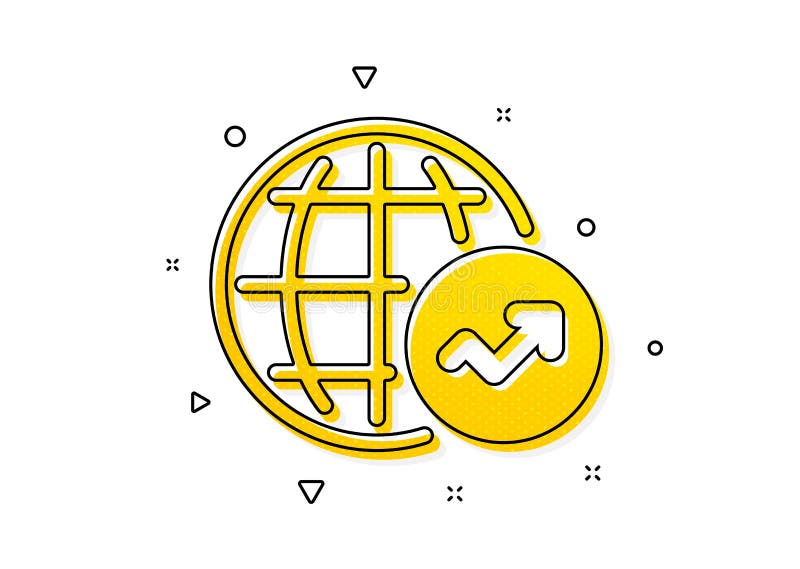 World Statistics Icon. Chart Sign. Vector Stock Vector - Illustration ...