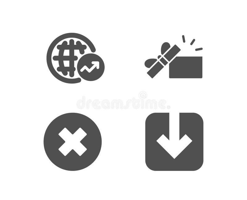 Open and Close Icons. Check or Tick. Delete Sign. Stock Vector ...