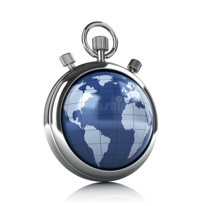 World stopwatch stock illustration. Illustration of close - 23311498