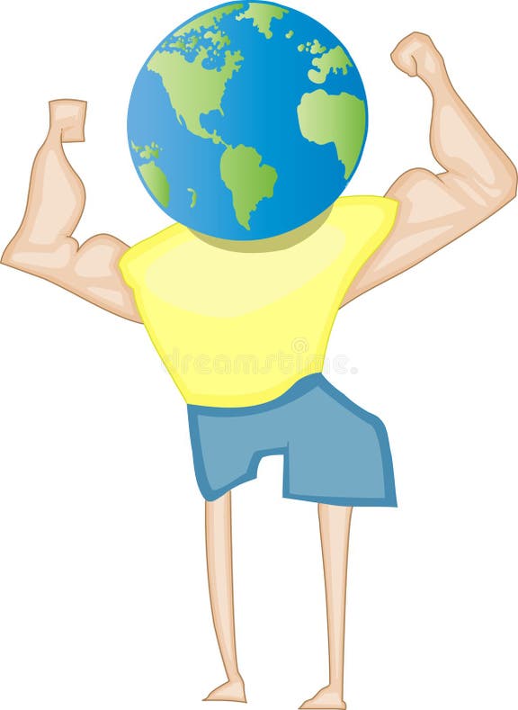 World Strength stock vector. Illustration of nature, brawny - 13222414