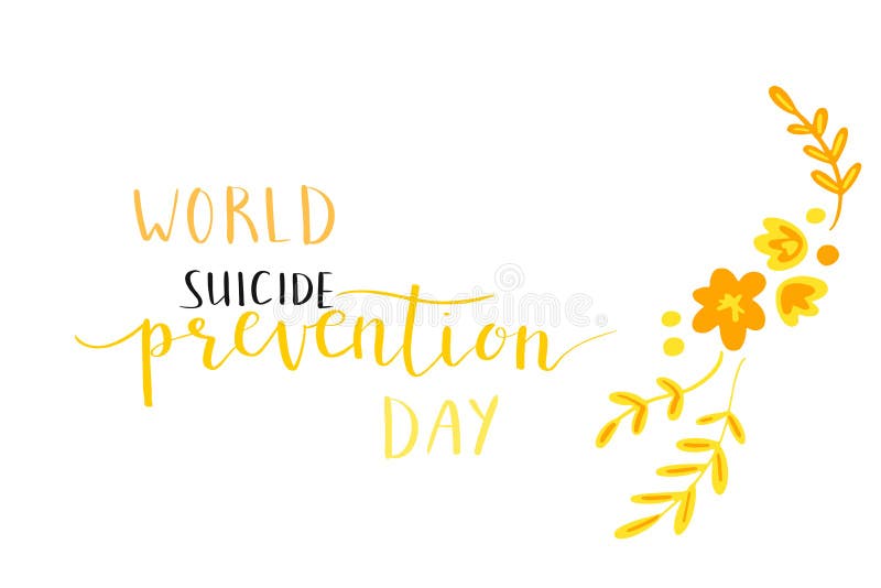 Suicide Prevention Month Yellow Ribbon Stock Illustrations – 85 Suicide ...