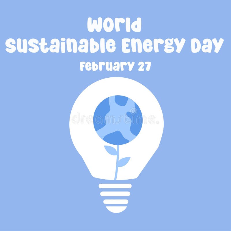 World Sustainable Energy Day Vector Graphic Perfect for World ...