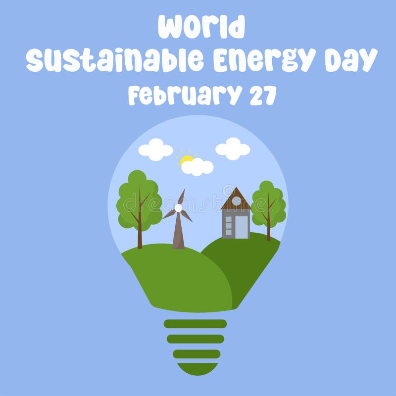 World Sustainable Energy Day Vector Graphic Perfect for World ...