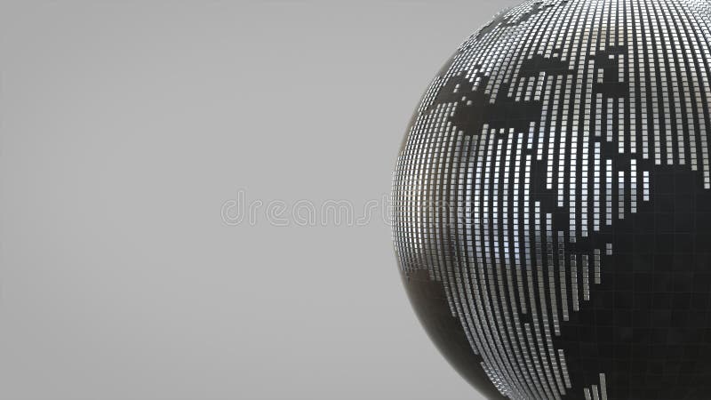 World Symbol Made of Wood and Steel. Stock Illustration - Illustration ...