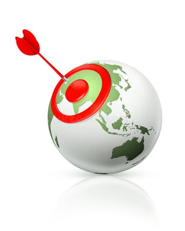 World target stock vector. Illustration of direct, geography - 20259842