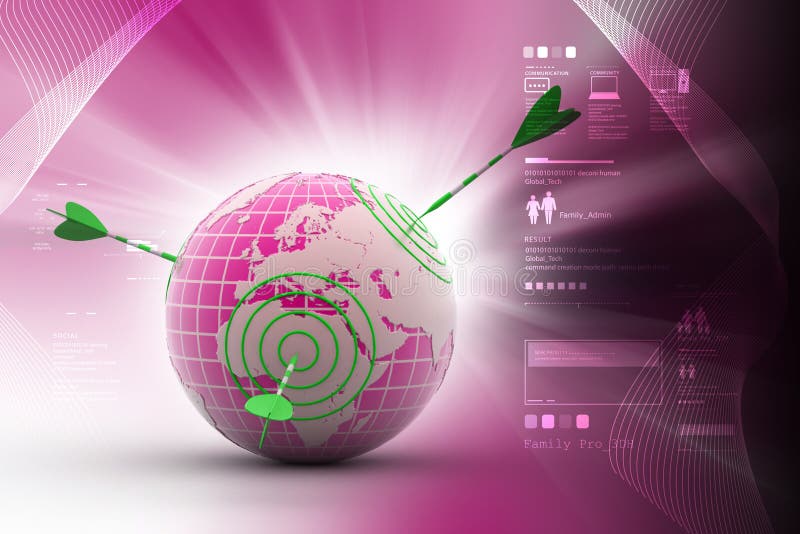 World target stock illustration. Illustration of accurate - 102532270