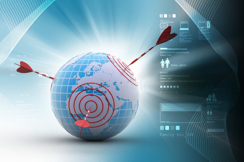 World target stock illustration. Illustration of isolated - 102532911