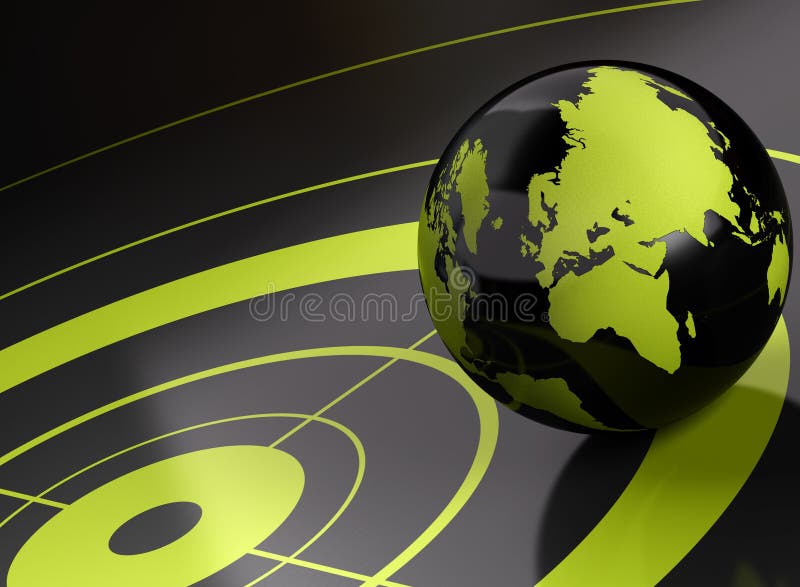 World Map with Geolocation Markers. Global Communication. Delivery and ...