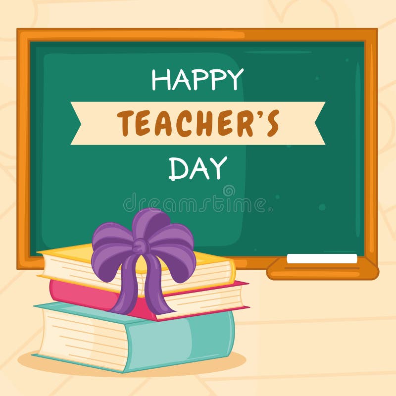 World Teacher Day Card Vector Stock Vector - Illustration of board ...