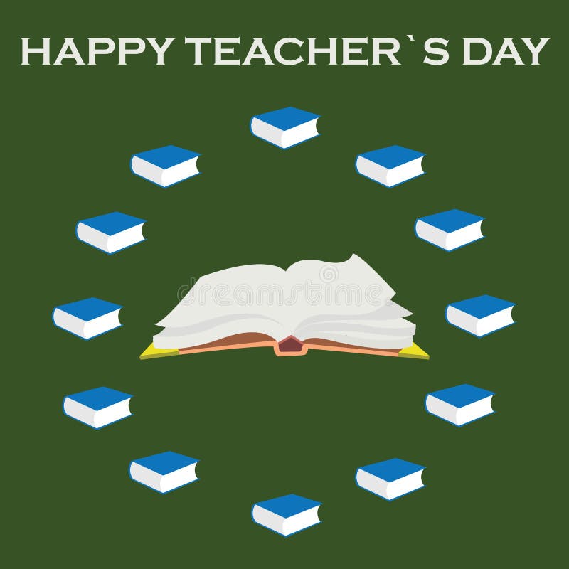 World Teacher`s Day.Book, Glasses, Pen and Straightedge Vector. Stock ...