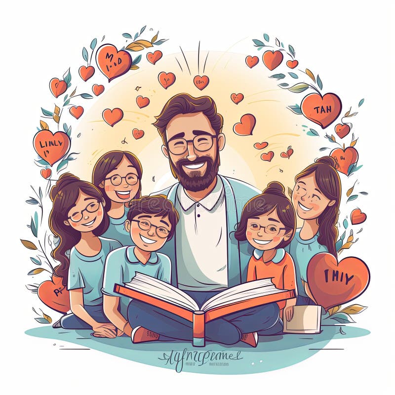 World Teachers Day Flat Illustration and School Teachers Blackboard ...