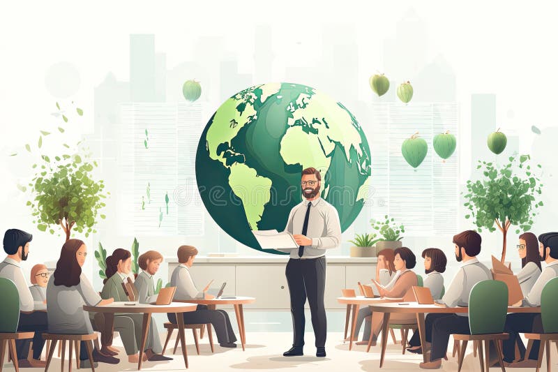 World Teachers Day Flat Illustration and School Teachers Blackboard ...