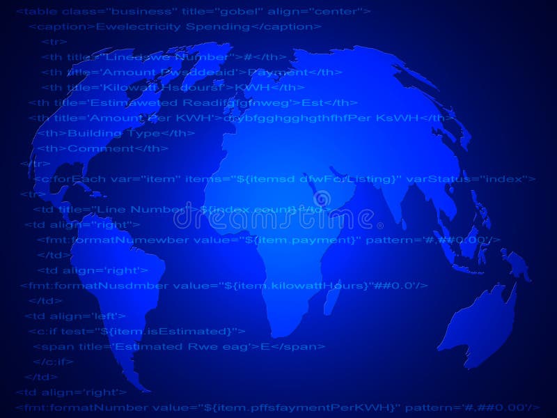 World Technology Background Stock Illustration - Illustration of ...