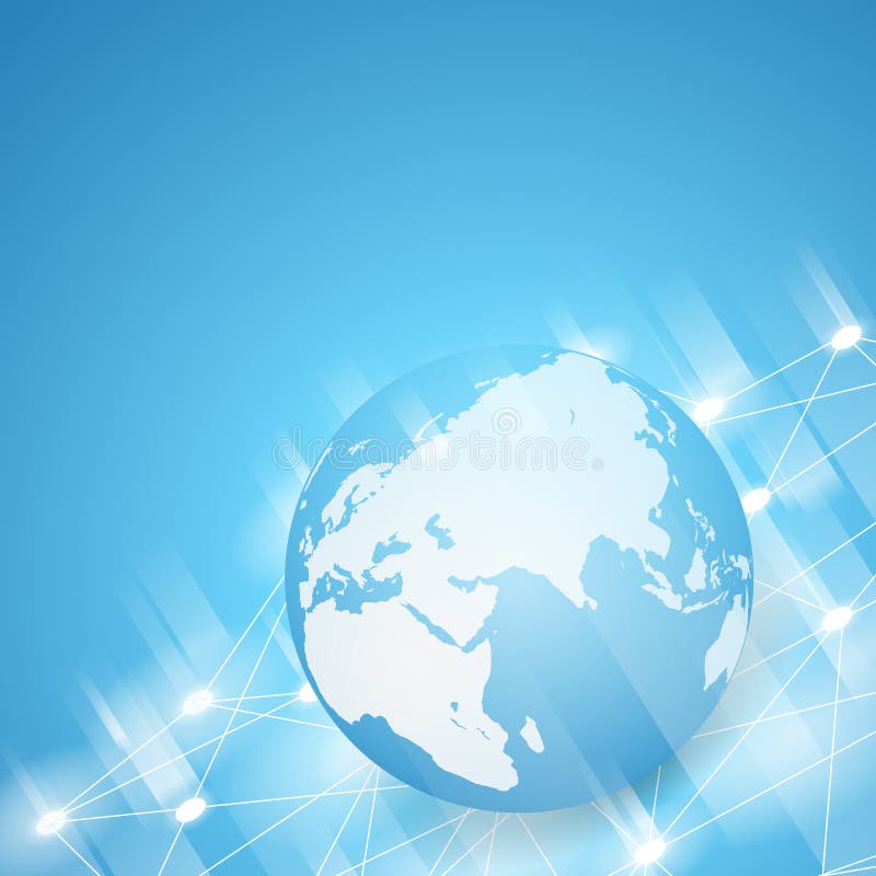 World Technology Background,worldwide Network Vector Stock Vector ...