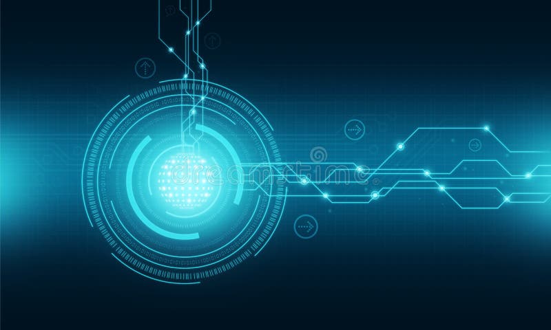 World Technology Internet Connection Background Stock Illustration ...