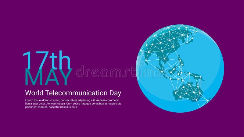 World Telecommunication Day Banner Template Stock Vector - Illustration ...