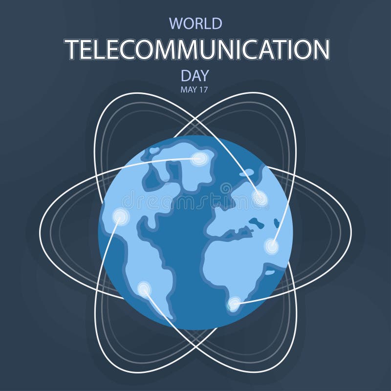 World Telecommunication Day, 17 May. Stock Vector - Illustration of ...