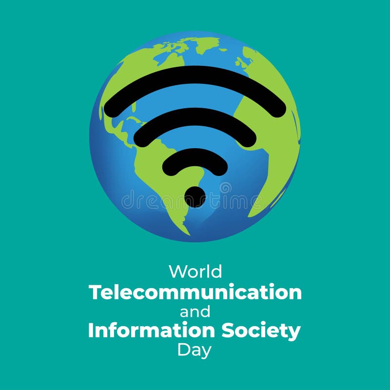 World Telecommunication Day, Vector Illustration of Earth and ...