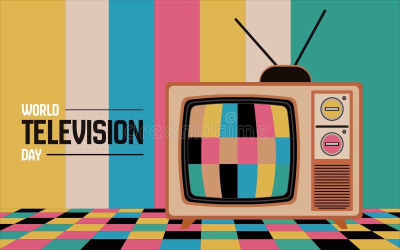 World Television Day Unique Design Templet Tv Set Stock Vector ...