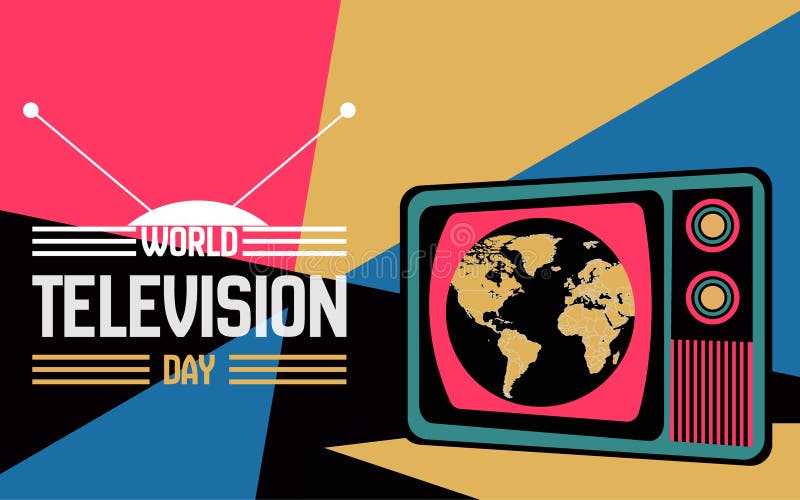 World Television Day Unique Design Templet Tv Set Stock Vector ...