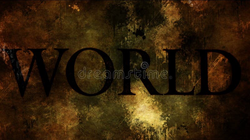 World Text on Grunge Background Stock Illustration - Illustration of ...