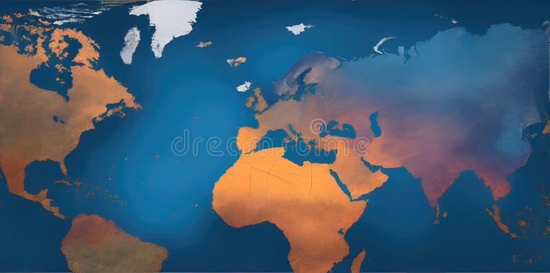 World Texture. Realistic and Detailed World Texture Stock Illustration ...