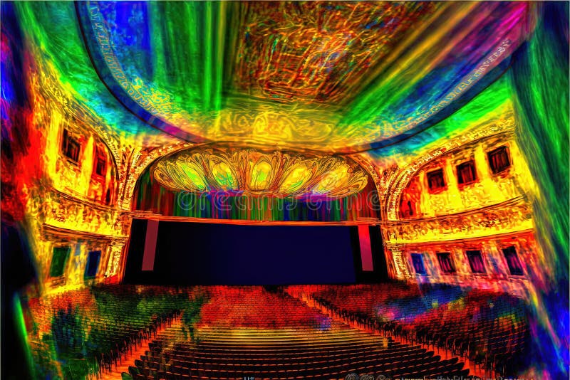 World Theatre Day Abstract Illustration Generative Ai Stock ...