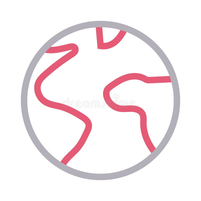 World Thin Line Vector Icon Stock Vector - Illustration of ...