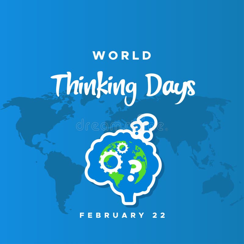 World Thinking Day Vector Design Template Background Stock Vector ...