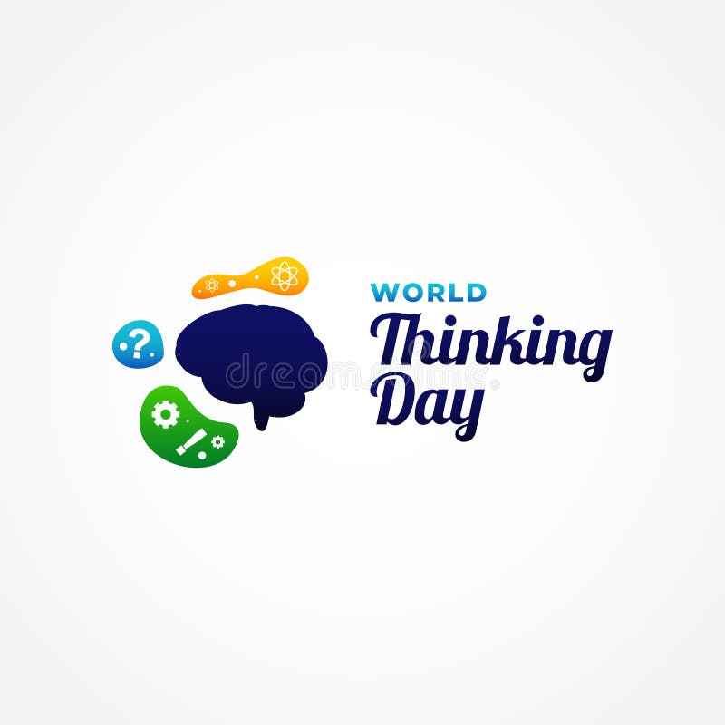 World Thinking Day Vector Design Template Background Stock Vector ...