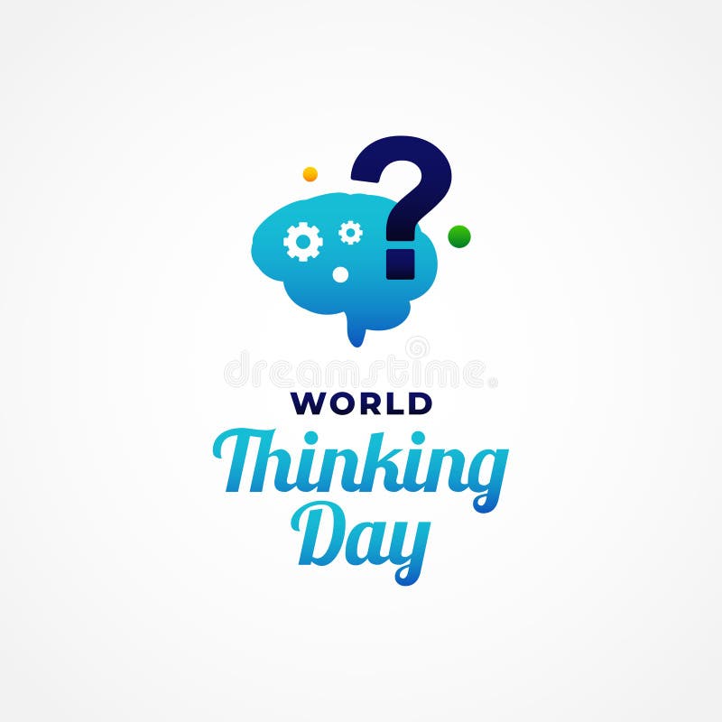 World Thinking Day Vector Design Template Background Stock Vector ...