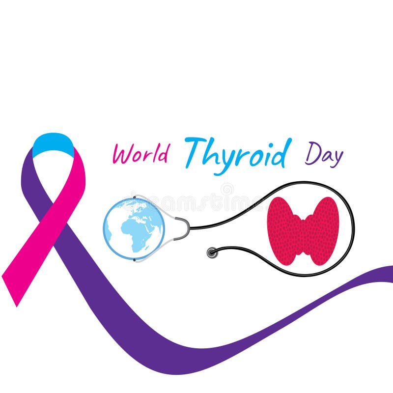World Thyroid Day banner stock vector. Illustration of disease - 182938726