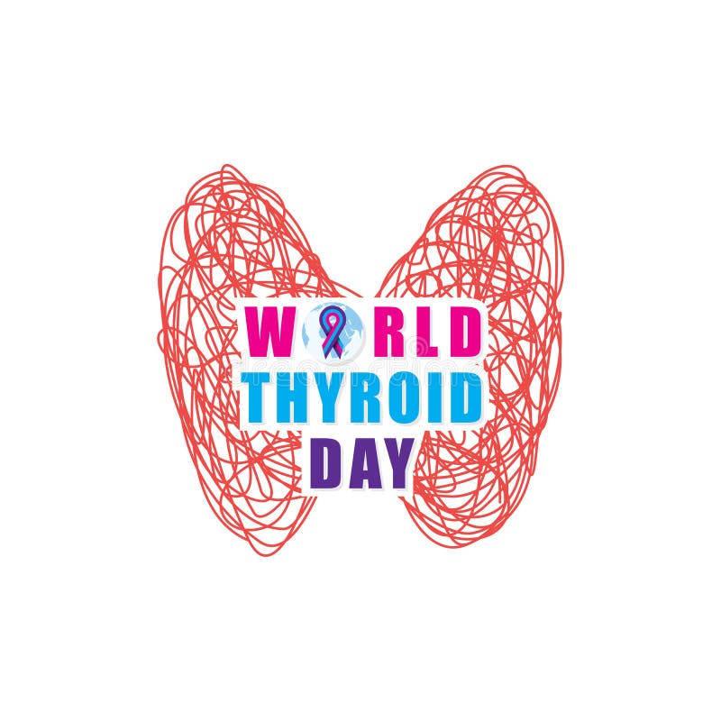 World Thyroid Day banner stock vector. Illustration of global - 184093762