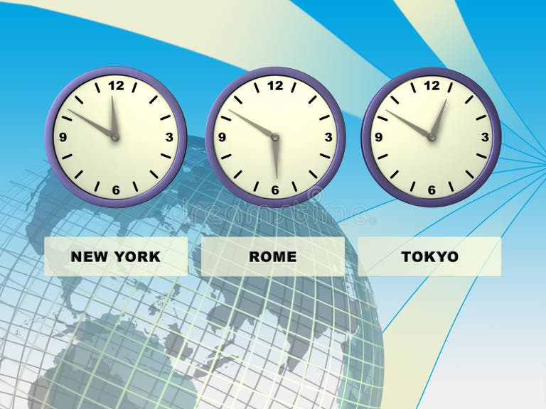 World Time Zone Clocks Stock Illustrations – 940 World Time Zone Clocks ...