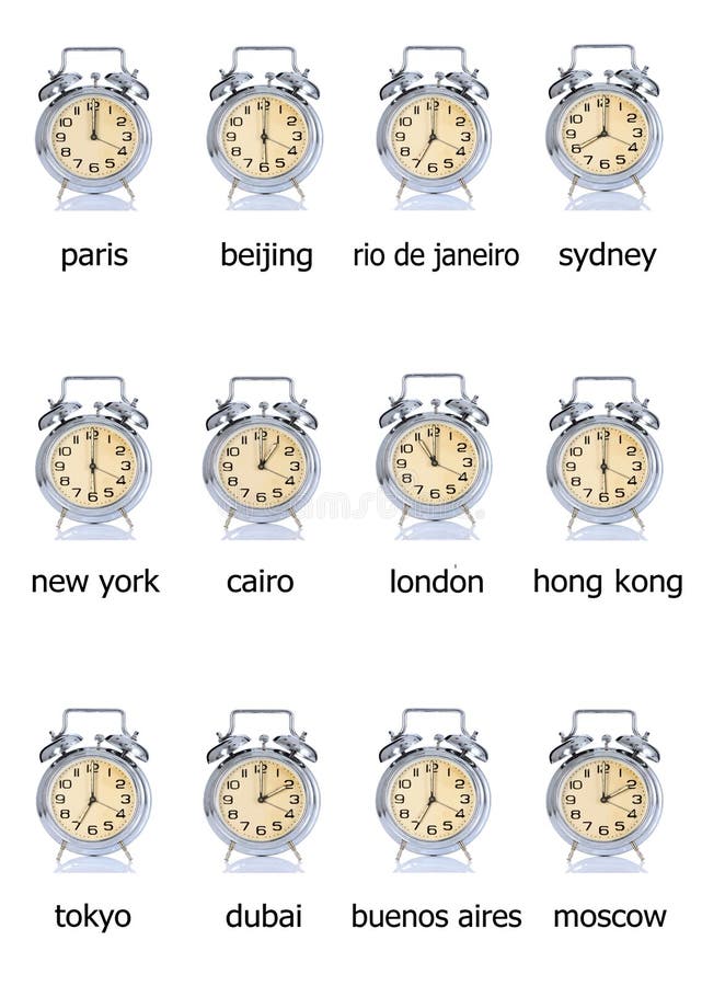 World time zones stock illustration. Illustration of companies - 15815516
