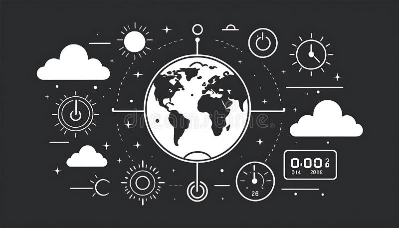 Timezone Representation Stock Illustrations – 6 Timezone Representation ...