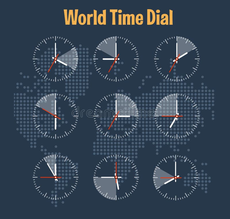 Time for Infographics Clock Presenting Data Information Stock ...