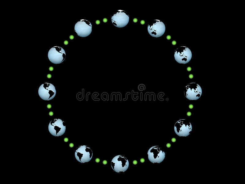 World time zones stock illustration. Illustration of companies - 15815516