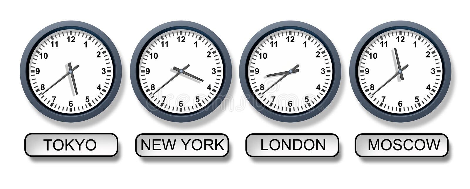 World time zones stock illustration. Illustration of companies - 15815516