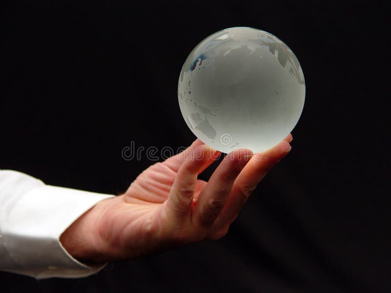 World at the Tip of Your Fingers Stock Photo - Image of planet, globe ...