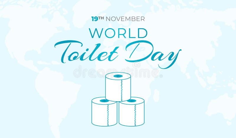 World Toilet Day Background Illustration Stock Vector - Illustration of ...