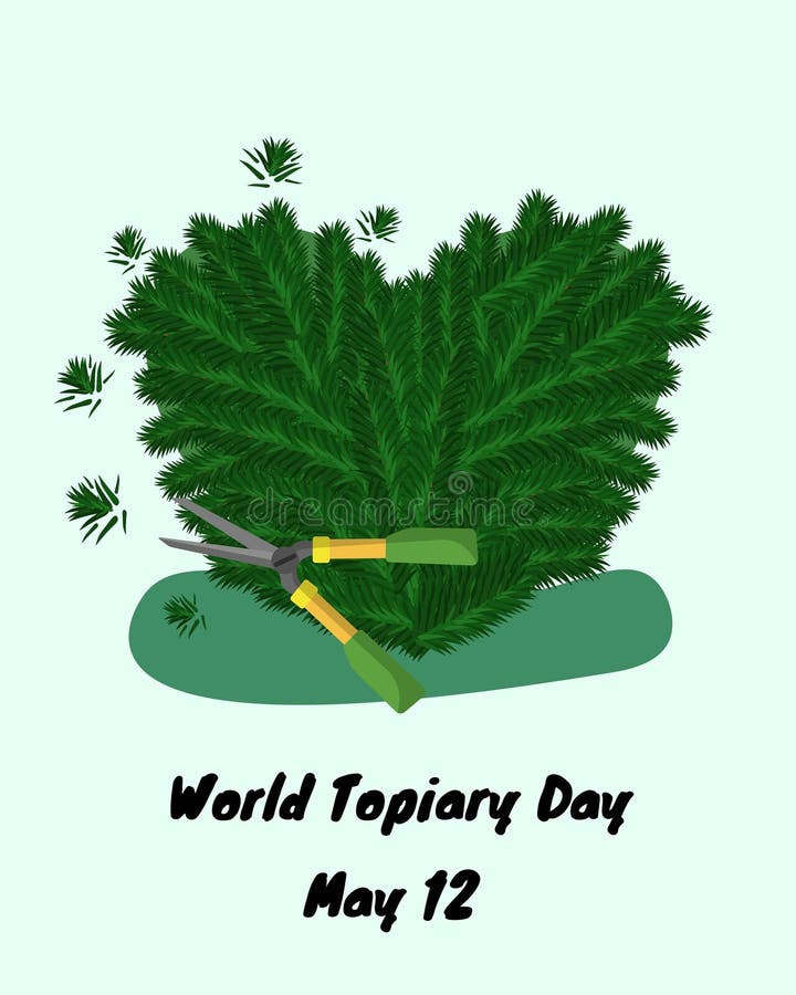 World Topiary Day, a Design Idea for a Vertical Poster, Banner or ...