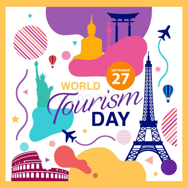 World Tourism Day Logo Template Vector Illustration Stock Vector ...