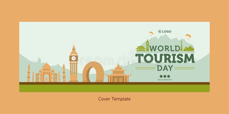 World Tourism Day Cover Page Design Stock Vector - Illustration of ...