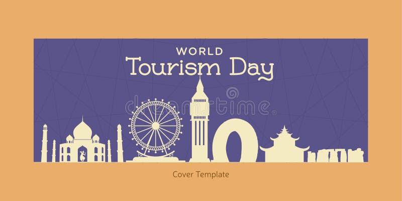 World Tourism Day Cover Page Design Stock Vector - Illustration of ...